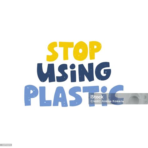 プラスチック汚染手描きベクトルレタリング無駄ゼロゴミはキャンペーンスローガンを減らす Tシャツのベクターアート素材や画像を多数ご用意