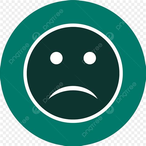Gambar Ikon Vektor Sedih Emoji Sedih Emoji Emotikon Png Dan Vektor
