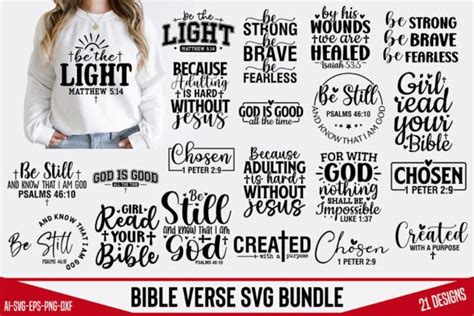 Bible Verse Svg Bundle Svg Graphic By Teeking124 · Creative Fabrica
