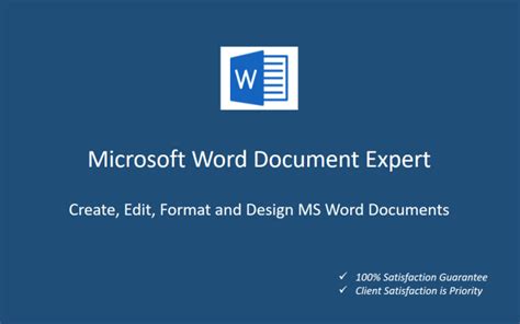 Create Edit And Design Microsoft Word Document Templates By Shehrankhan Fiverr