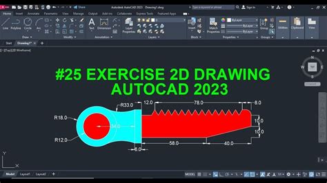 Autocad 2d Exercise 25 Autocad Exercise Autodesk