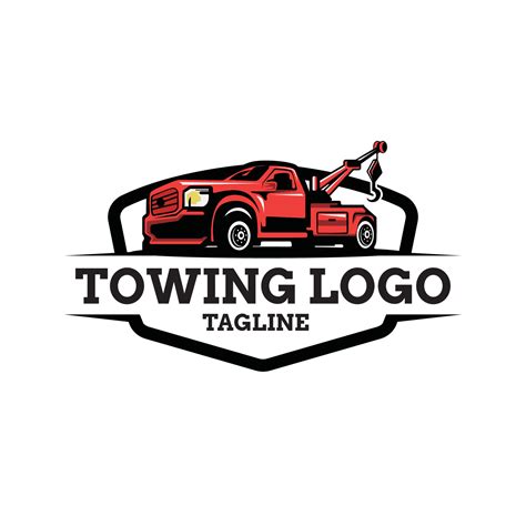 Truck Towing Logo Template Suitable Logo For Business Related To