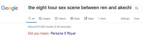 Guys Come On The Eight Hour Sex Scene Between Ren And Akechi Was Vital