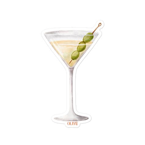 Olive In My Martini Stickers — Olive