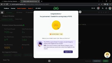 Geeksforgeeks Problemoftheday Dsa Learning Coding Growthmindset Pritam Bose