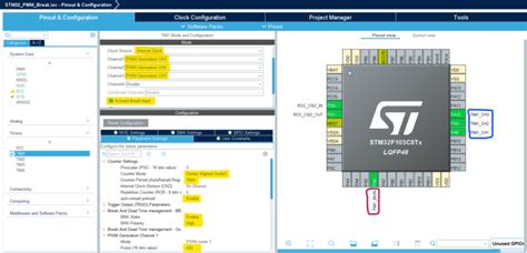 STM32 PWM Shutdown (Break Input) - Stop PWM Safely