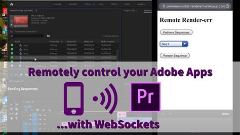 Control Your Adobe App Remotely With WebSockets Part 1 DEMO