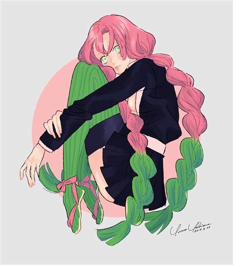 甘露寺蜜璃 「蜜璃ちゃん」𝚢𝚞𝚛𝚞𝚌𝚘 𝚢𝚘𝚜𝚑𝚒𝚣𝚊𝚠𝚊のイラスト
