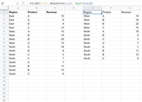 Google Sheets Filter For Cells That Do Not Contain Text