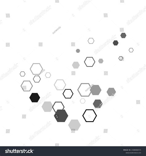 Template Design Hexagon Hexagonal Raster Mosaic Stock Vector Royalty Free
