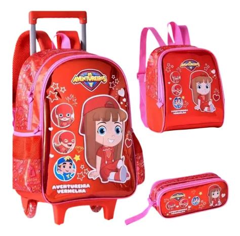 Kit Mochila Gi Lucas Neto Lancheira Estojo Original Parcelamento Sem Juros