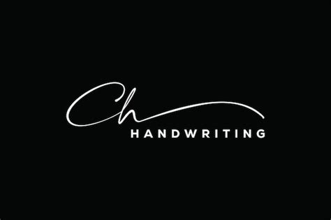 Premium Vector Ch Initials Handwriting Signature Logo Ch Letter Real Estate Beauty Photography