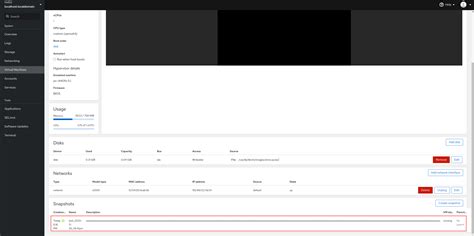 Machines Delete Button Of Snapshot Will Go Off The Screen When
