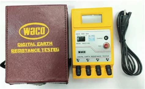 Waco Digital Earth Resistance Tester Model Name Number Dert At Piece In Ahmedabad