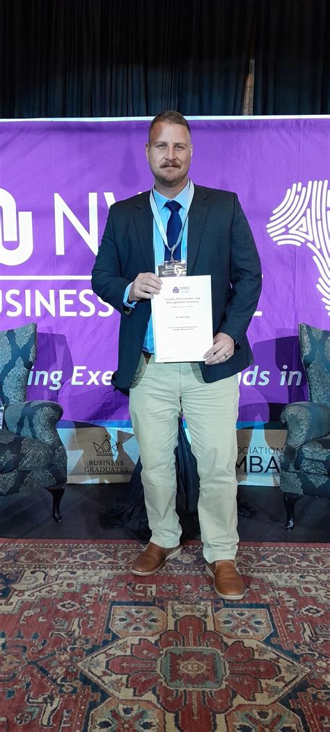 Had A Great Day At Nwu Business Schools Certificate Ceremony Congratulations To All Involved