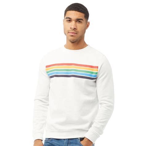 Fluid Herren Sweatshirt Weiß