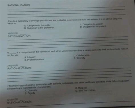 RATIONALIZATION 5Medical Laboratory StudyX