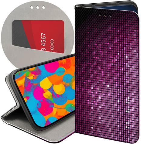 ETUI Z KLAPKĄ DO GOOGLE PIXEL 7 WZORY BROKAT BROKATOWE BŁYSZCZĄCE