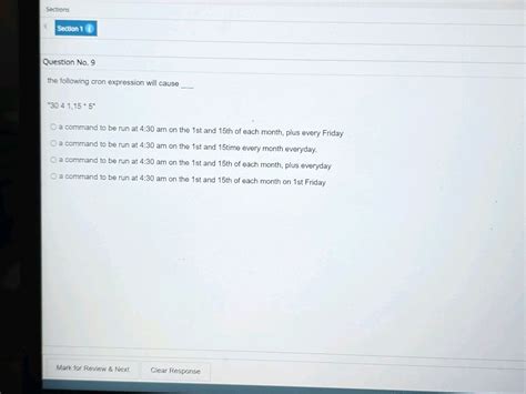 Sections Section 1 Question No 9 The StudyX