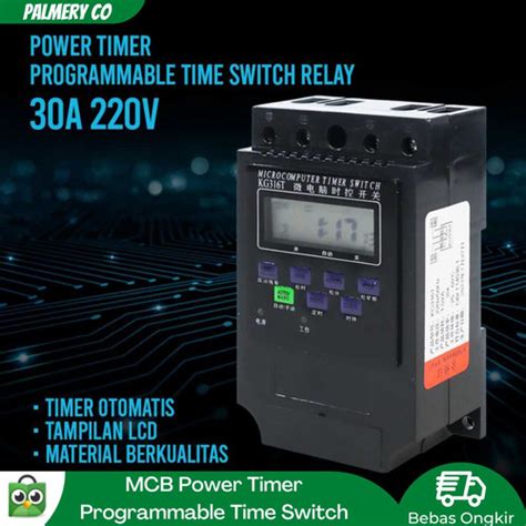 Jual Mcb Power Timer Programable Time Switch Timer Otomatis Jakarta