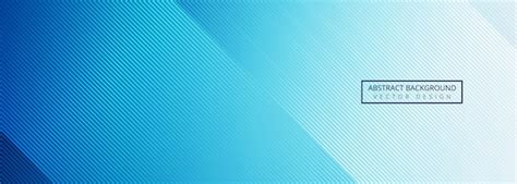 Hermoso diseño de banner de líneas azules brillantes Vector Premium