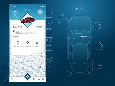 Smart Car App Designs Themes Templates And Downloadable Graphic
