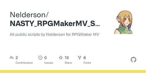 GitHub Nelderson NASTY RPGMakerMV Scripts All Public Scripts By Nelderson For RPGMaker MV