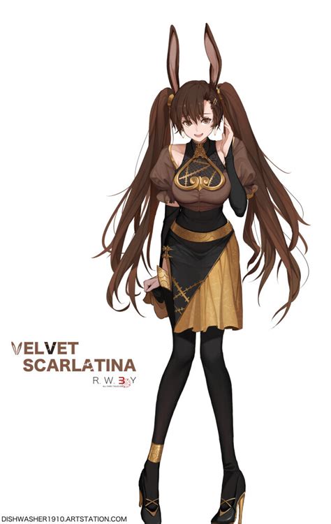 Dishwasher Artist Art Velvet Scarlatina Rwby Anime Fandoms Cartoons