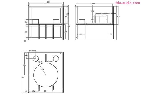 Bass Horn четежи 1 Plans Dynacord F 17 Pwh