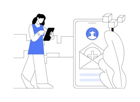 Premium Vector Blockchain Medical Record System Abstract Concept