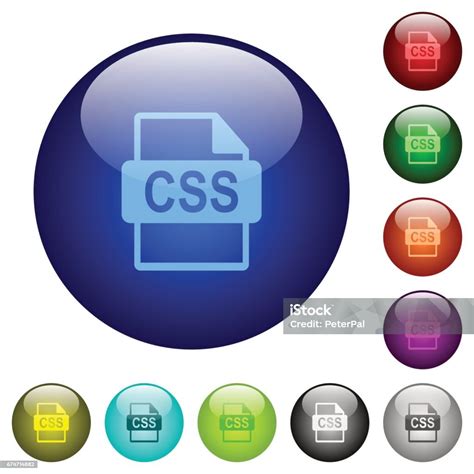 컬러 Css 파일 형식 유리 버튼 0명에 대한 스톡 벡터 아트 및 기타 이미지 0명 가상현실 구 Istock