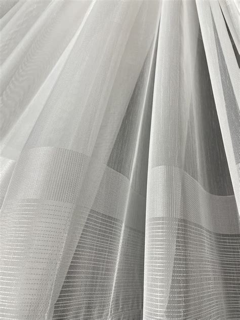 Тюль лен бамбук в горизонтальную полоску белая тюль 170 грн Декор окон Харьков на Olx