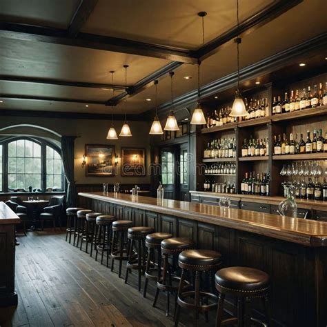 English Pub And Bar Interior Stock Illustration Illustration Of