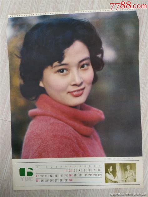 挂历散页电影演员辛欣挂历台历怀旧明星剪贴簿【7788收藏收藏热线】