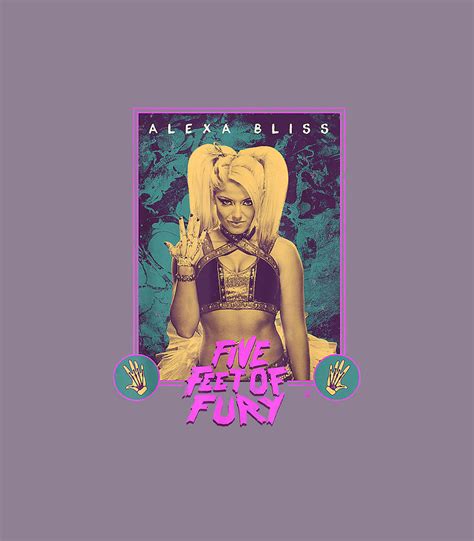 Wwe Alexa Bliss Marbleized Poster Christmas Presen Digital Art By