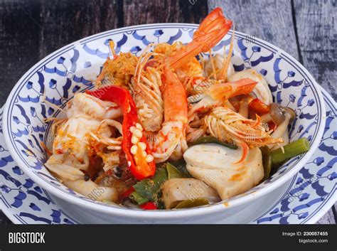 Thai Recipe Tom Yum Image And Photo Free Trial Bigstock