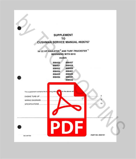 Cushman Manuals X Tremedist Com — X Treme Distributing Llc