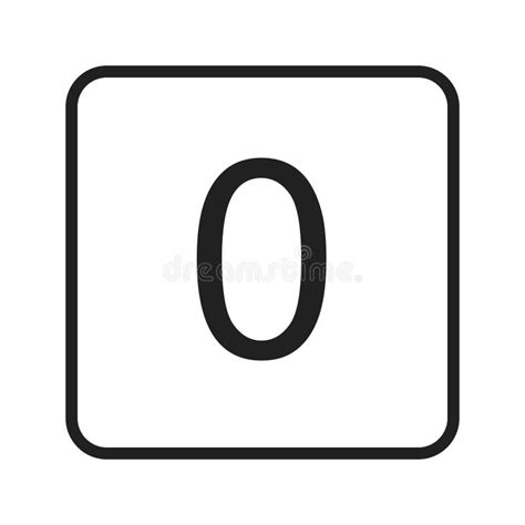 Keycap Digit Zero Icon Vector Image Suitable For Mobile Apps Web Apps And Print Media Stock