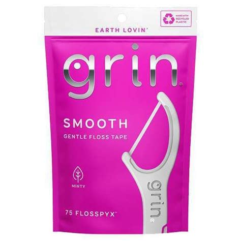 Buy Grin Smooth Gentle Floss Tape With Handle 75 Pieces Online In