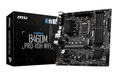 Msi B460m Pro Vdh Wifi Intel B460 Chipset Socket 1200 Motherboard
