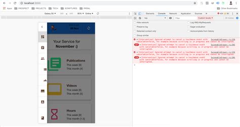 swipeabledrawer js error when dragging it [intervention] canceling