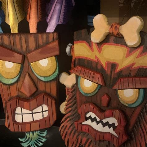 Aku Aku And Uka Uka Crash Bandicoot Etsy