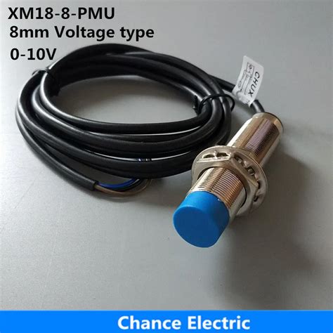 18mm Linear Analog Sensor Voltage Type 8mm Detect Distance 0 10v Analog