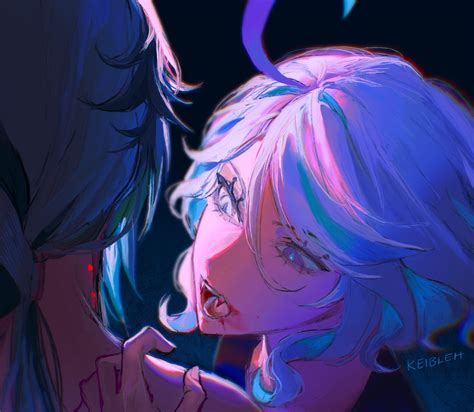 Furina And Arlecchino Genshin Impact Drawn By Keibleh Danbooru