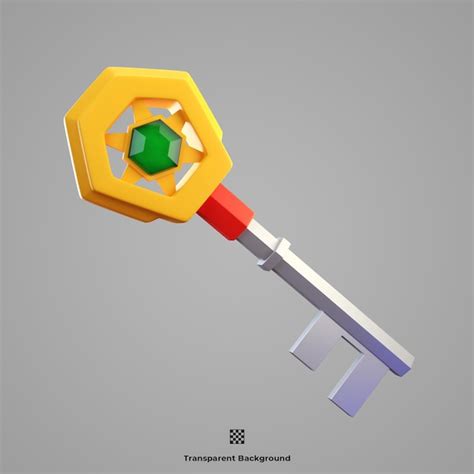 Premium Psd Key 3d Icon Illustration