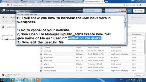How To Increase The Max Input Vars In Wordpress 100 Working Youtube