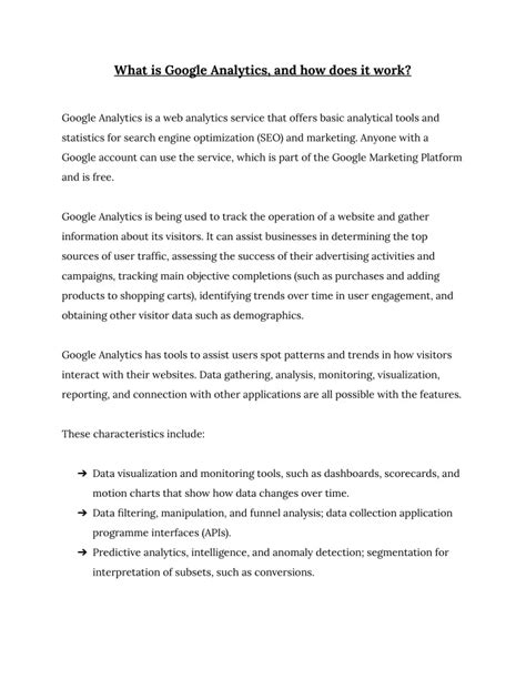 PPT What Is Google Analytics And How Does It Work PowerPoint