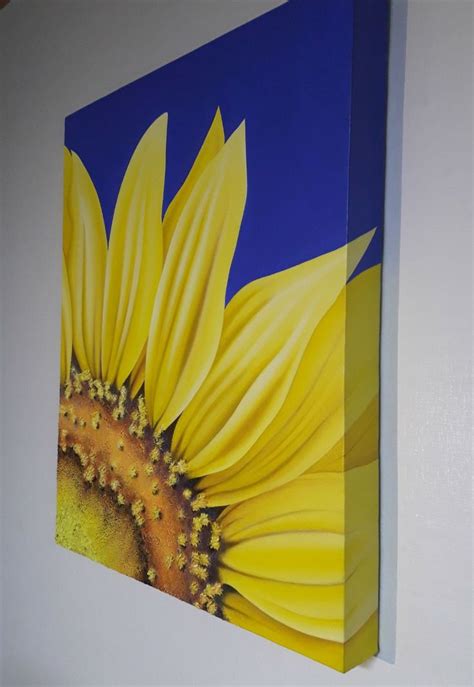 Floral에 있는 Beverly Knight Sullivan님의 핀 해바라기 예술 유화 캔버스화