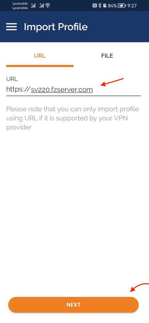如何使用 url 配置文件在 android 设备上设置 openvpn v3