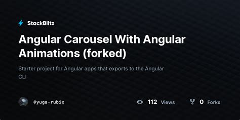 Angular Carousel With Angular Animations Forked Stackblitz